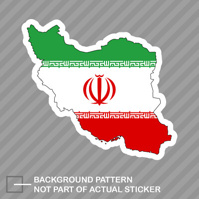 Iranian Shaped Iran Flag Sticker Decal Vinyl country pride | eBay