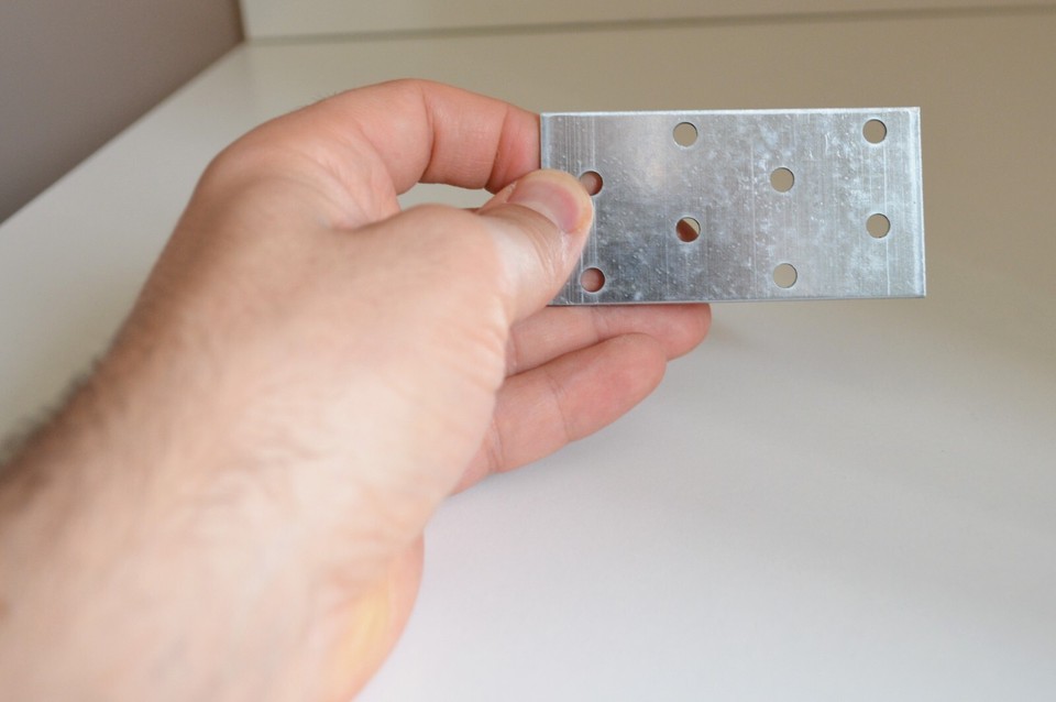 Flat Connecting Joining Plate Galvanised Heavy Duty Metal Steel Sheet ...