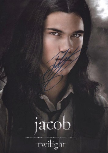 TWILIGHT : JACOB PP SIGNED PHOTO POSTER 12" X 8" Taylor Lautner | eBay
