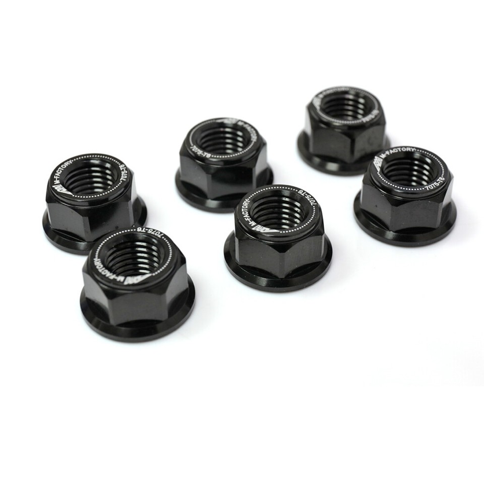 Black CNC Rear Sprocket Nuts M10 For Triumph Thruxton 865 04-15 14 13 ...