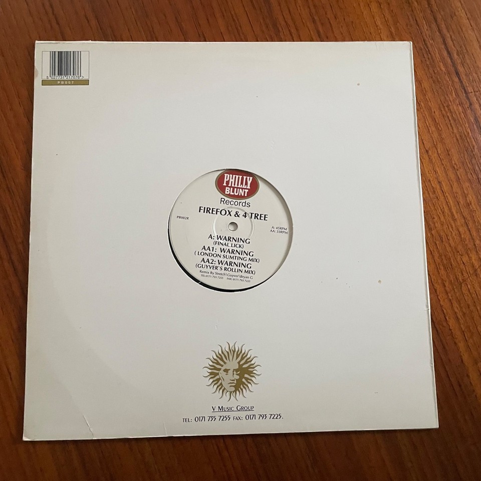Firefox & 4 Tree - Warning - (Vinyl 12') - Philly Blunt Records | eBay UK
