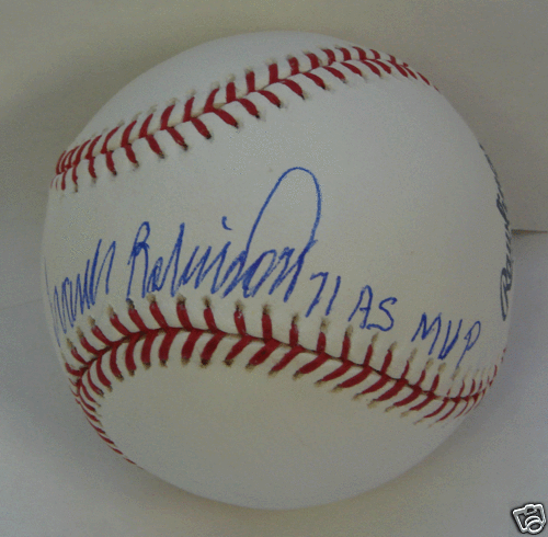 FRANK ROBINSON AUTOGRAPH BASEBALL 71 AS MVP ORIOLES | eBay