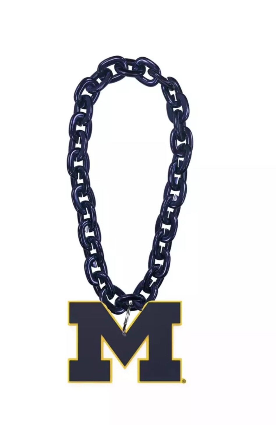 Michigan Wolverines Fan Chain Necklace Foam Huge necklace 🔥😍 | eBay