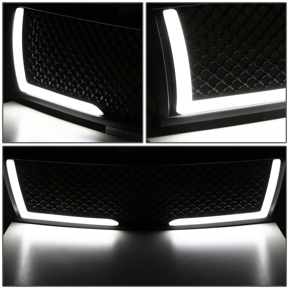 MATTE MESH STYLE GRILLE GRILL W/LED DRL REPLACE FOR 1999-2006 SILVERADO ...