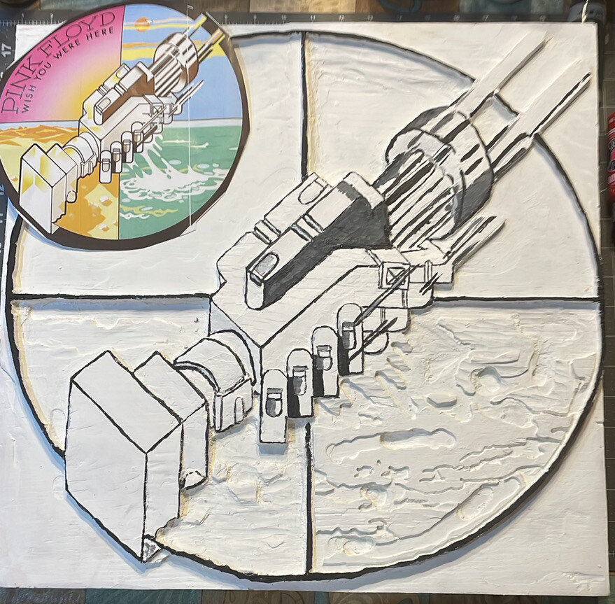 PINK FLOYD Wood Carving By Hand (ONE OF A KIND) Hands From WYWH | eBay