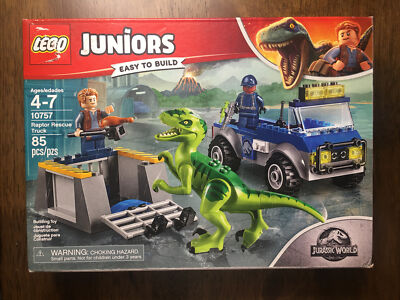 LEGO 10757 Jurassic World Juniors Raptor Rescue Truck - Sealed Retired ...