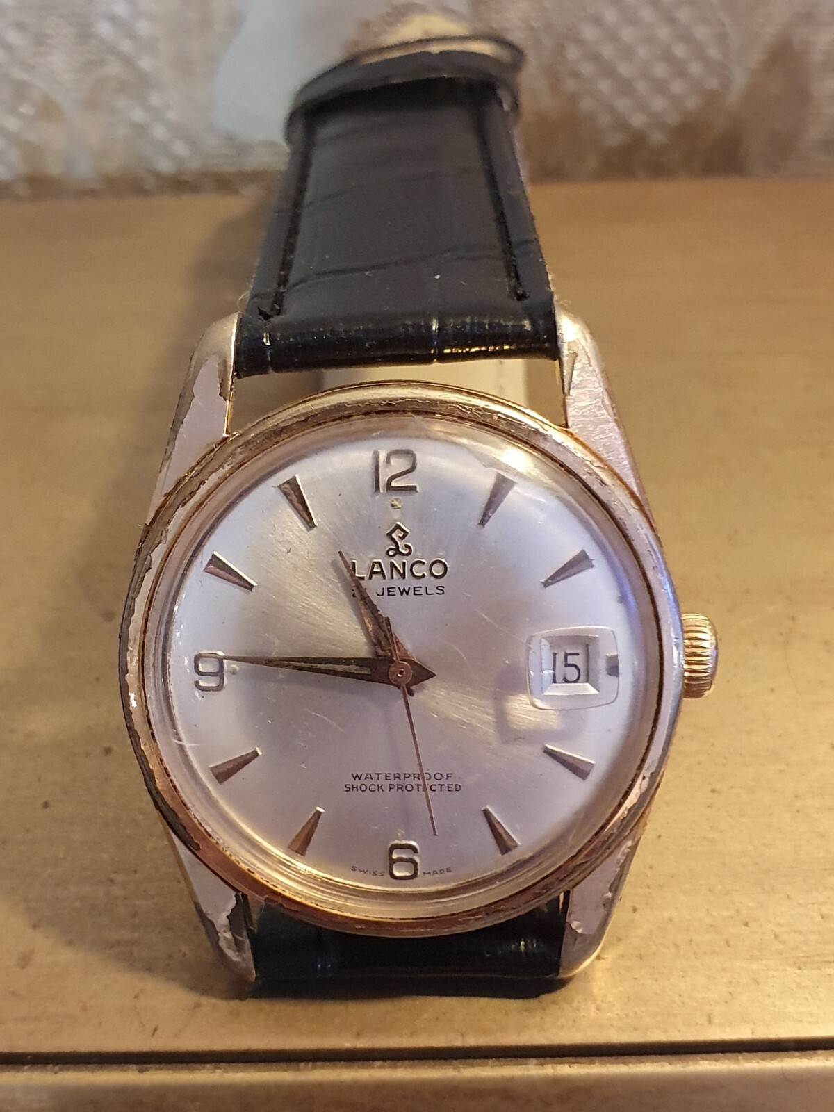 Lanco 21 jewels mechanical men's gold plated watch Vintage | eBay