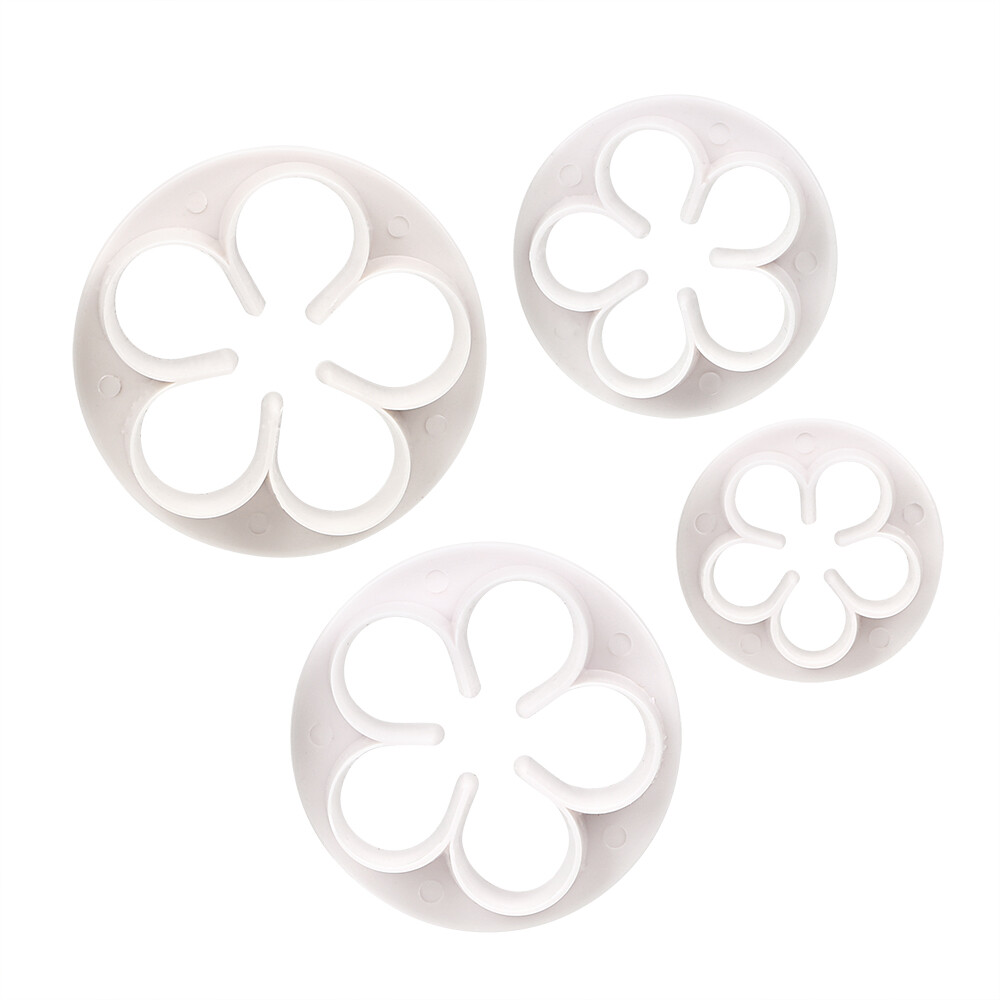 3D Rose Petal Flower Cake Cutter Fondant Icing Tool Decorating Mould ...