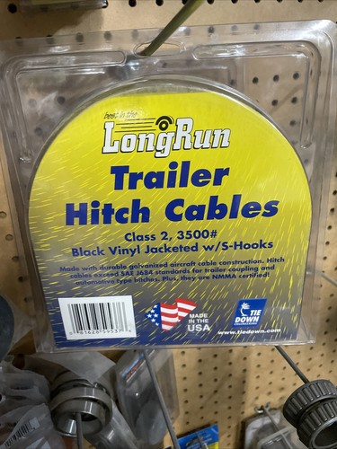 Tie Down Trailer Hitch Cables Class 2. 3600lb | eBay