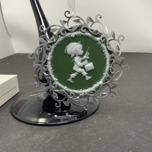 Hallmark Keepsake Ornament 2010 Drummer Boy Green Silver Porcelain and ...
