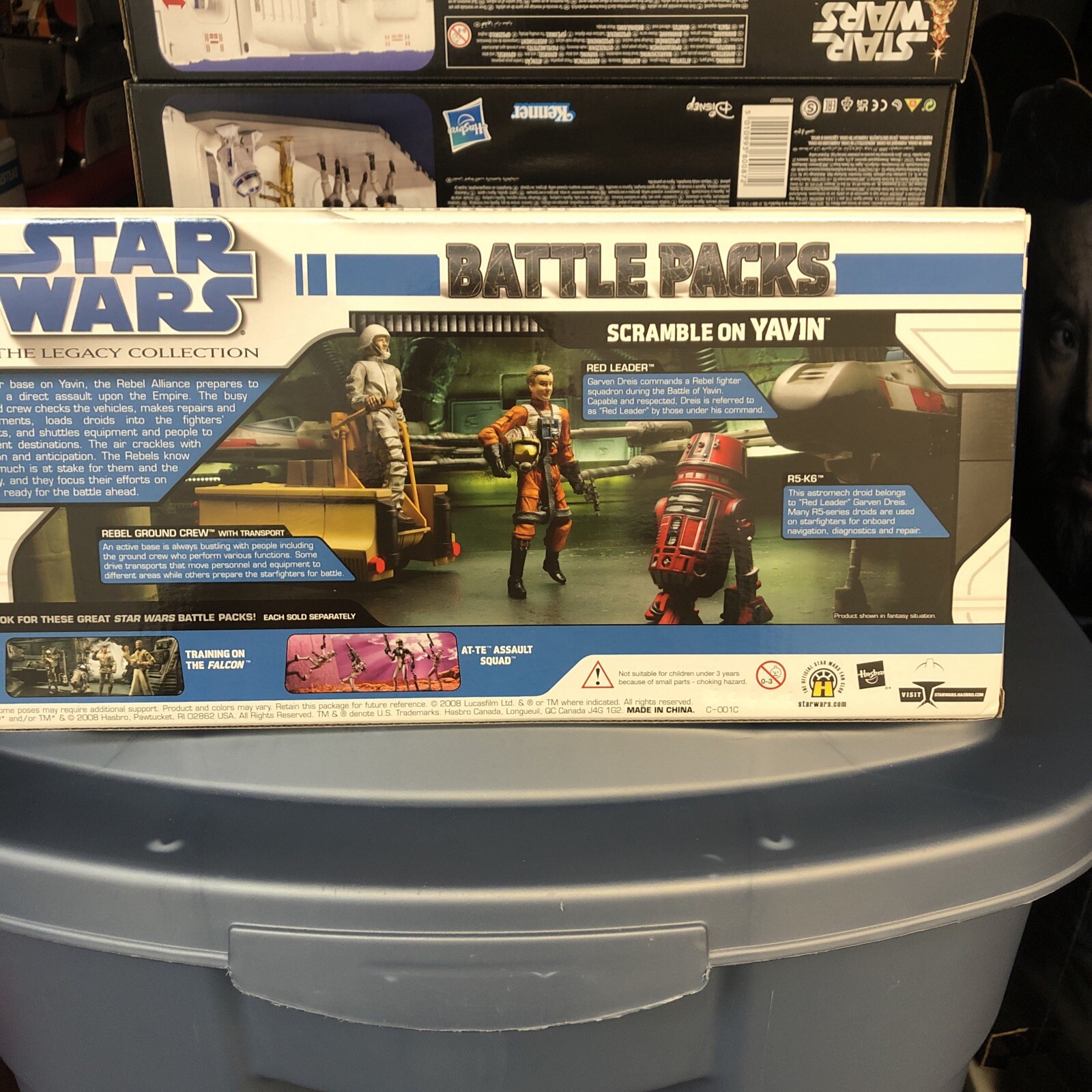 2008 Star Wars Scramble on Yavin Battle Pack NISB Red leader R5-K6 ...