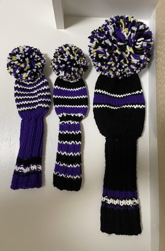 Custom Knit Headcover Set. Lakers, Vikings. Jan Craig / Scottish ...