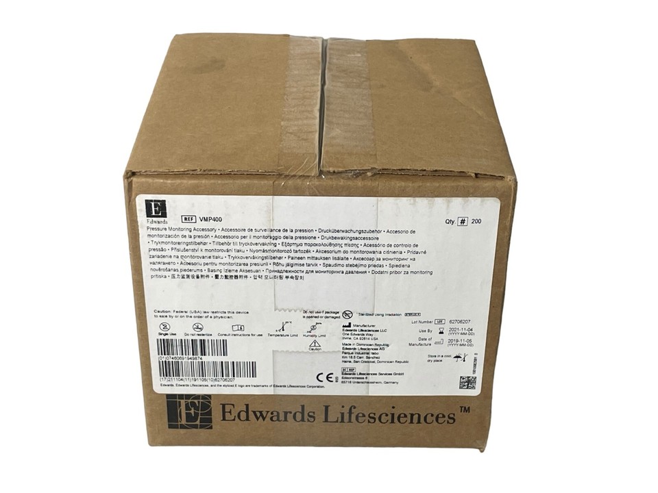 Edwards Lifesciences VMP400 Pressure Monitoring Accessory, 200pcs | eBay