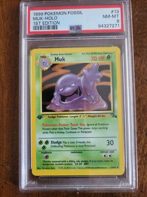 1999 Pokemon Fossil #13 Muk Holo PSA 8 NM-MT | eBay
