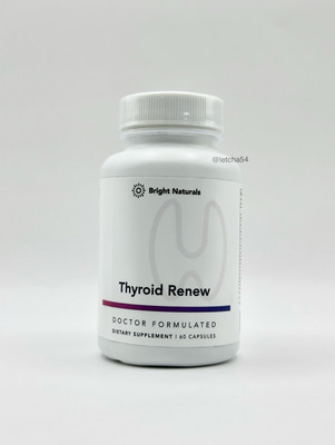 Bright Naturals Thyroid Renew (60 Capsules) Adrenal Support Supplement ...