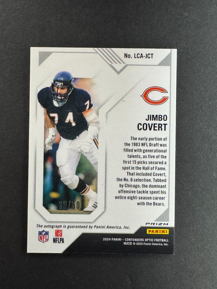 Jimbo Covert 2024 Panini Contenders Optic Legendary Contenders Auto /50 ...