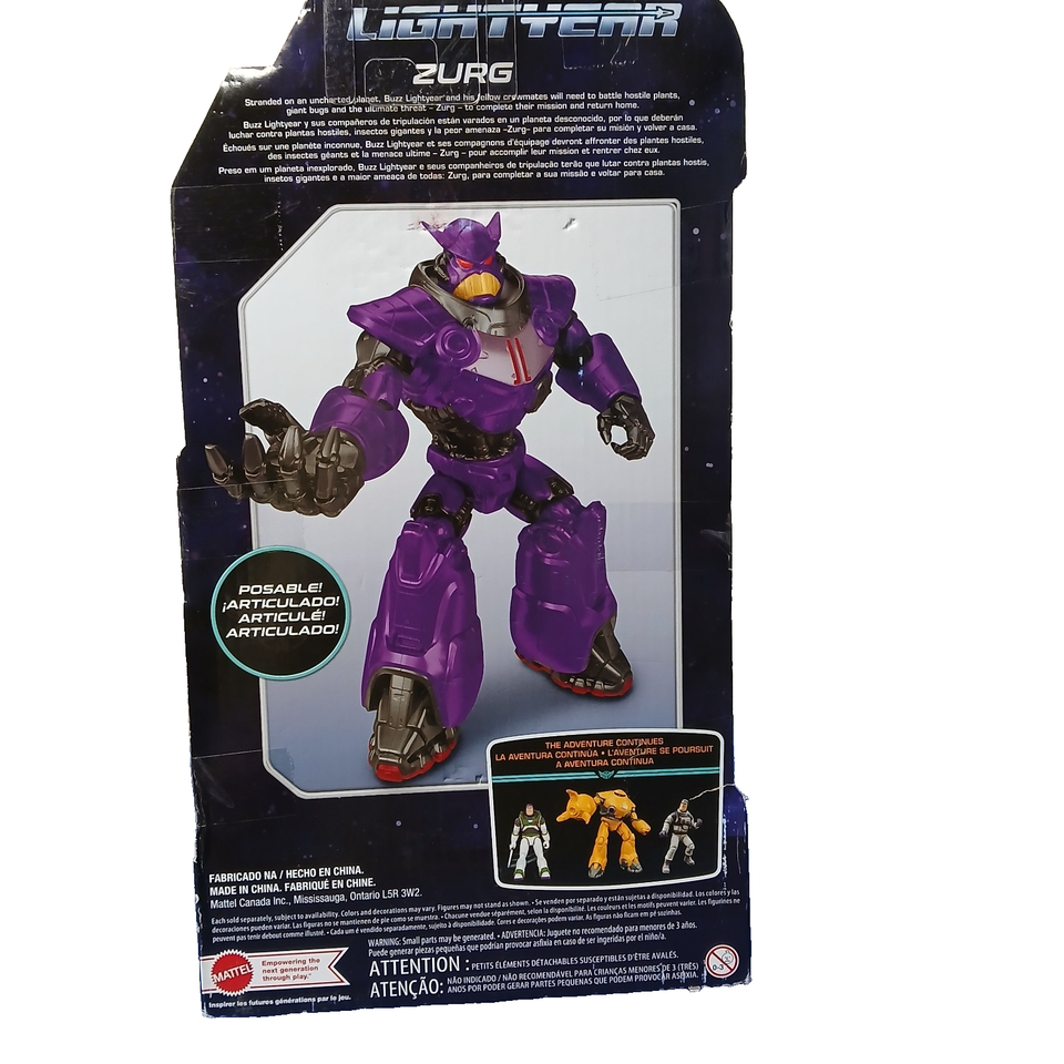 Mattel Disney Pixar Lightyear Zurg Large Scale 12-in Figure UPC ...