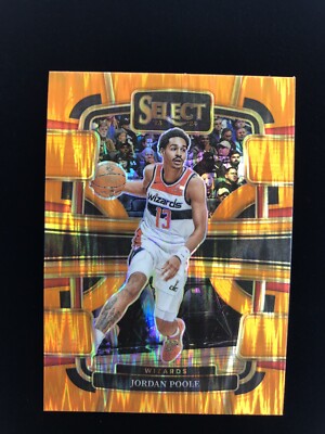 Jordan Poole Orange Flash Prizm 2023-24 Select NBA Concourse #18 ...