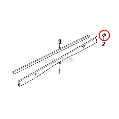 50 Fender Liner Rivet Glove Box Exterior Trim Expanding Clip For BMW ...