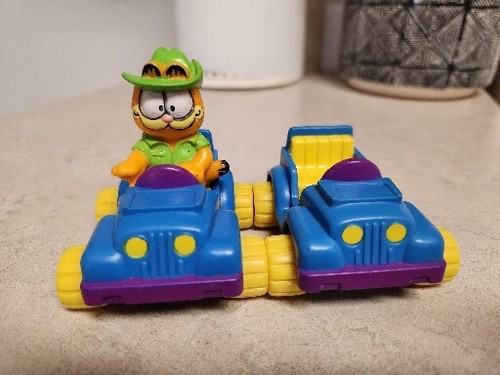 Vintage 1988 McDonald's Safari Garfield In A Jeep | eBay