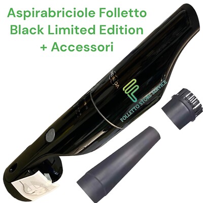 ASPIRABRICIOLE FOLLETTO BLACK NERA VC100 Vorwerk + ACCESSORI EDIZIONE ...