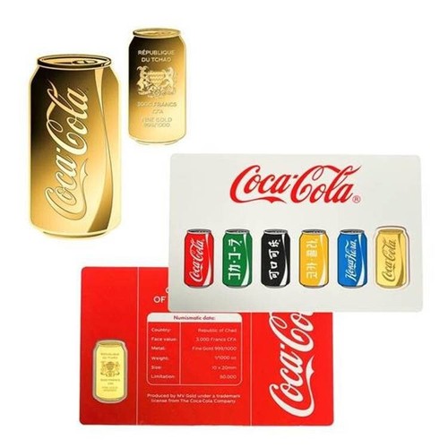 Coca Cola Can 3000 Francs CFA 1 1000 Oz Pure Gold Coin Card Chad EBay coca-cola-can-3000-francs-cfa-1-1000-oz-pure-gold-coin-card-chad-ebay