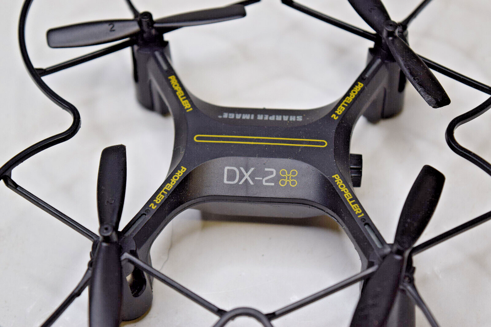 SHARPER IMAGE DX-2 Rechargeable Remote Quadcopter/ Stunt Drone No ...