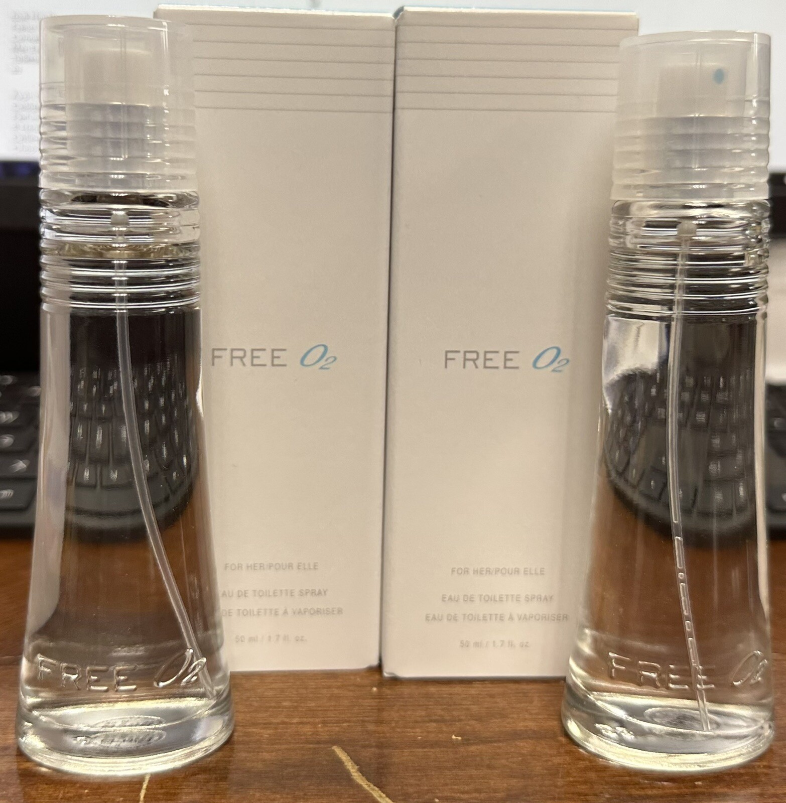 2 New Avon Free O2 For Her Eau De Toilette Spray Perfume 50 Ml 1