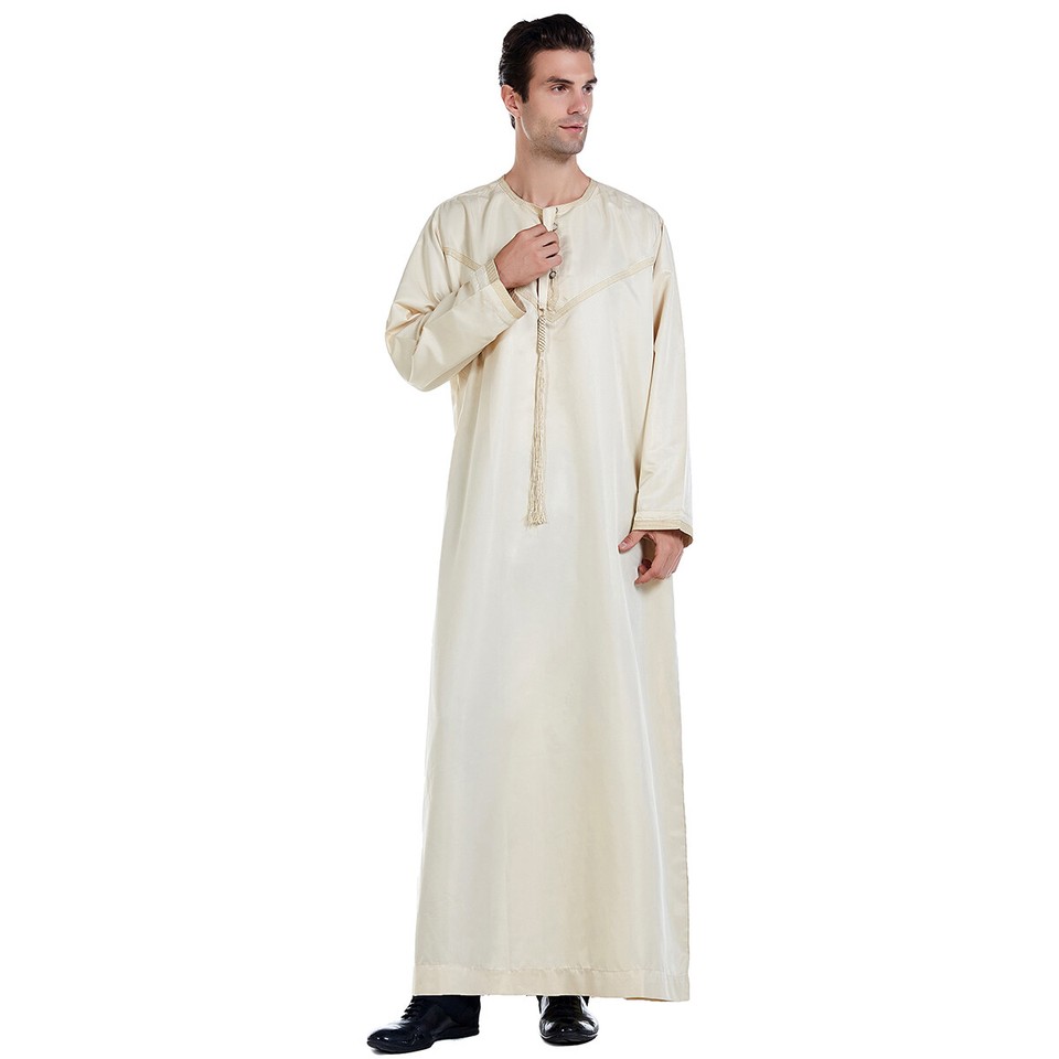 Dubai Arab Men Thobe Robe Jubba Kaftan Dishdash Galabeya Thawb Daffah ...