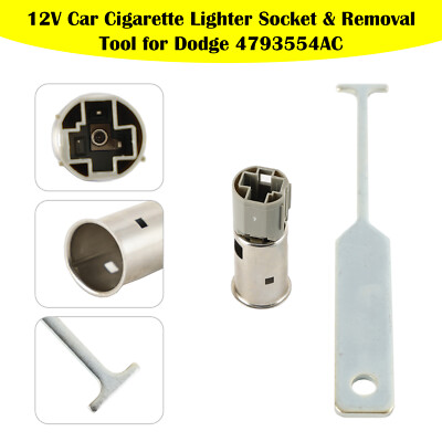 12V Car Cigarette Lighter Socket & Removal Tool for Dodge 4793554AC #1 ...