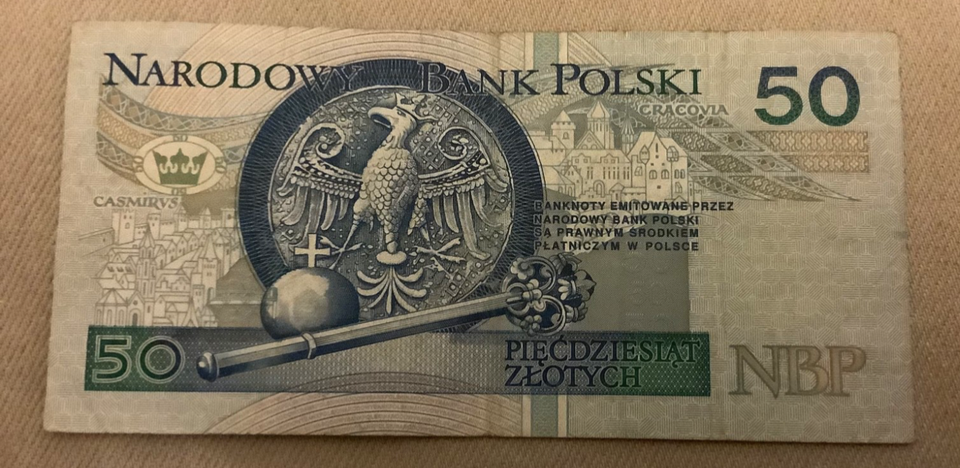 1994 POLAND 50 ZLOTYS BANKNOTE P175 EF - AU | eBay