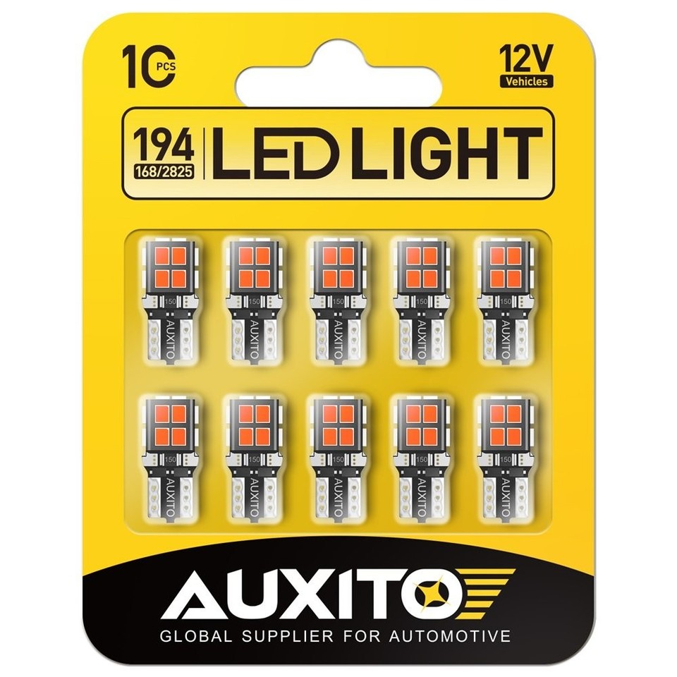 Red LED Parking Light Bulbs 168 192 194 2825 T10 Wedge Canbus Super ...