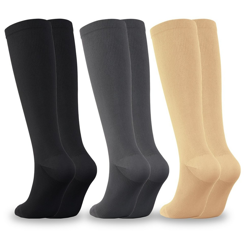 US-Medical Compression Socks Support Stockings Travel Flight Socks (15 ...