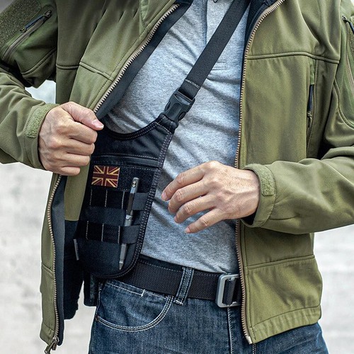 Tactical Shoulder Bag Concealed Crossbody Secret Agent Fitted Anti ...
