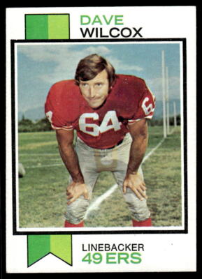 1973 Topps Dave Wilcox #360 San Francisco 49ers Football Card | eBay