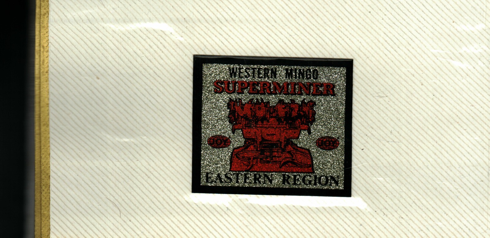 NICE JOY WESTERN MINGO COAL CO. EASTERN REGION COAL MINING STICKER ...