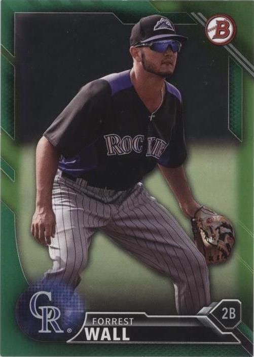 2016 Bowman Draft - Top Prospects Forrest Wall #BD-123 Green /99 (RC ...