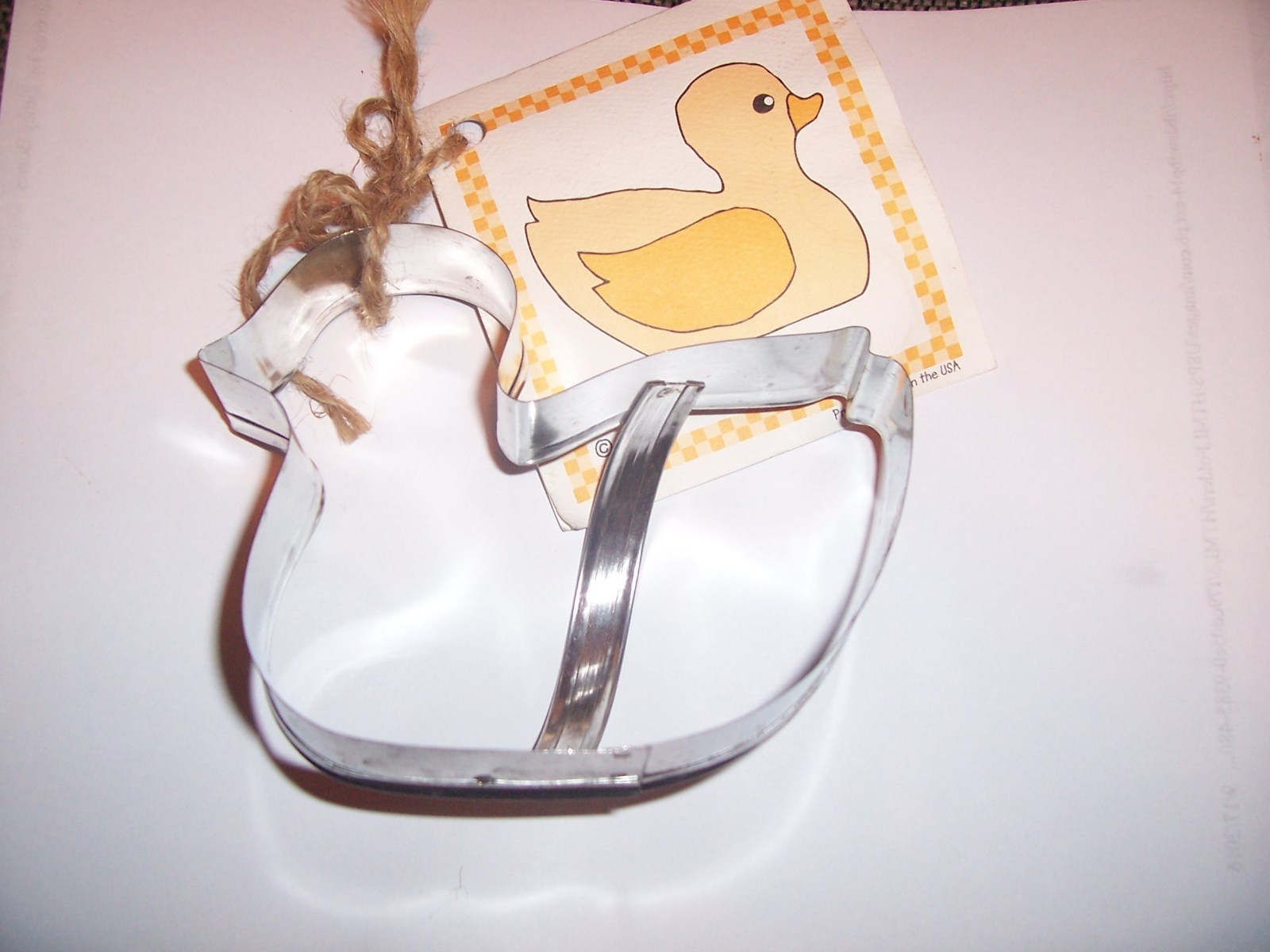 Ann Clark Rubber Ducky Cookie Cutter Metal / Tin 5" Tag Cooky& Frosting ...