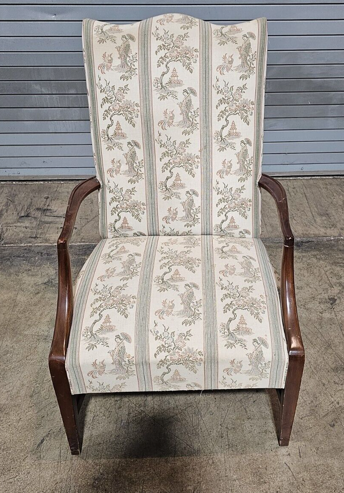 Hickory Chair Federal Style Mahogany Lolling Chair Toile Chinoiserie ...