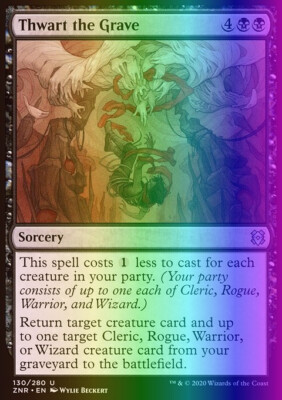 MTG Magic the Gathering Thwart the Grave (130/493) Zendikar Rising LP ...