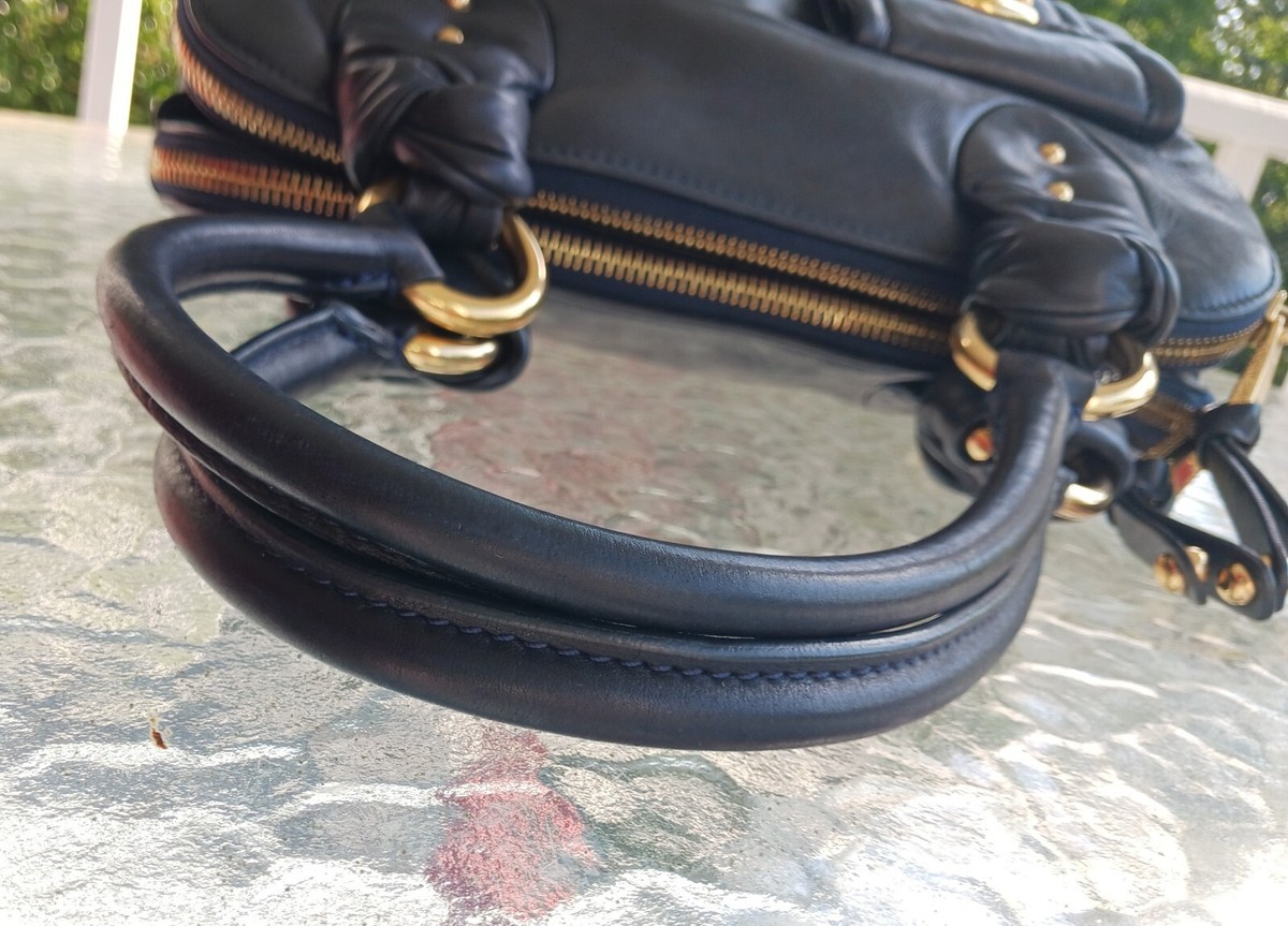 Marc Jacobs Blake Black Classic Leather Triple Compartment Marc Jacobs Blake Black Classic Leather Triple Compartment