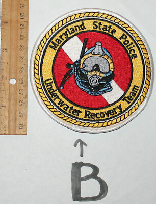 MARYLAND STATE POLICE Underwater Recovery Team MD PD Special Unit ...
