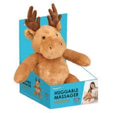 Health Touch Huggable Massager Moose 12" Brown Soft Plush Animal Toy ...