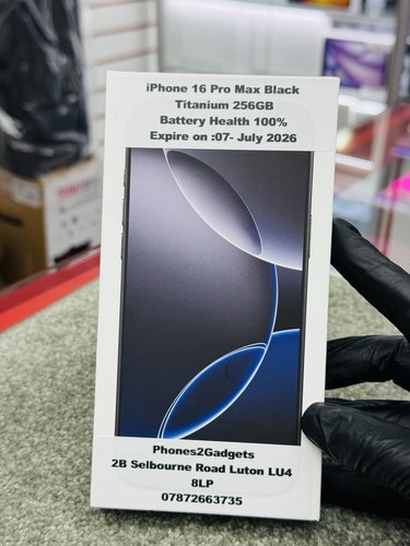 Apple iPhone 16 Pro Max 256GB Black Titanium Unlocked ( BH 100% ...