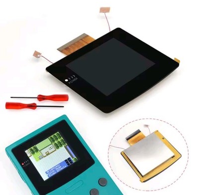 Nintendo Gameboy Color Laminated IPS Screen Kit Shell GBC Hispeedido 2. ...
