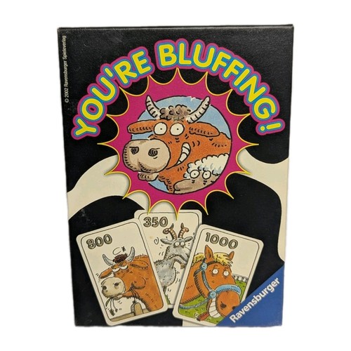 Vintage You're Bluffing! Ravensburger 2002 Card/Board Game - Cards ...