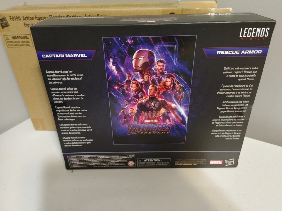 Marvel Legends Captain Marvel & Rescue Armor - The Infinity Saga 2-Pack ...