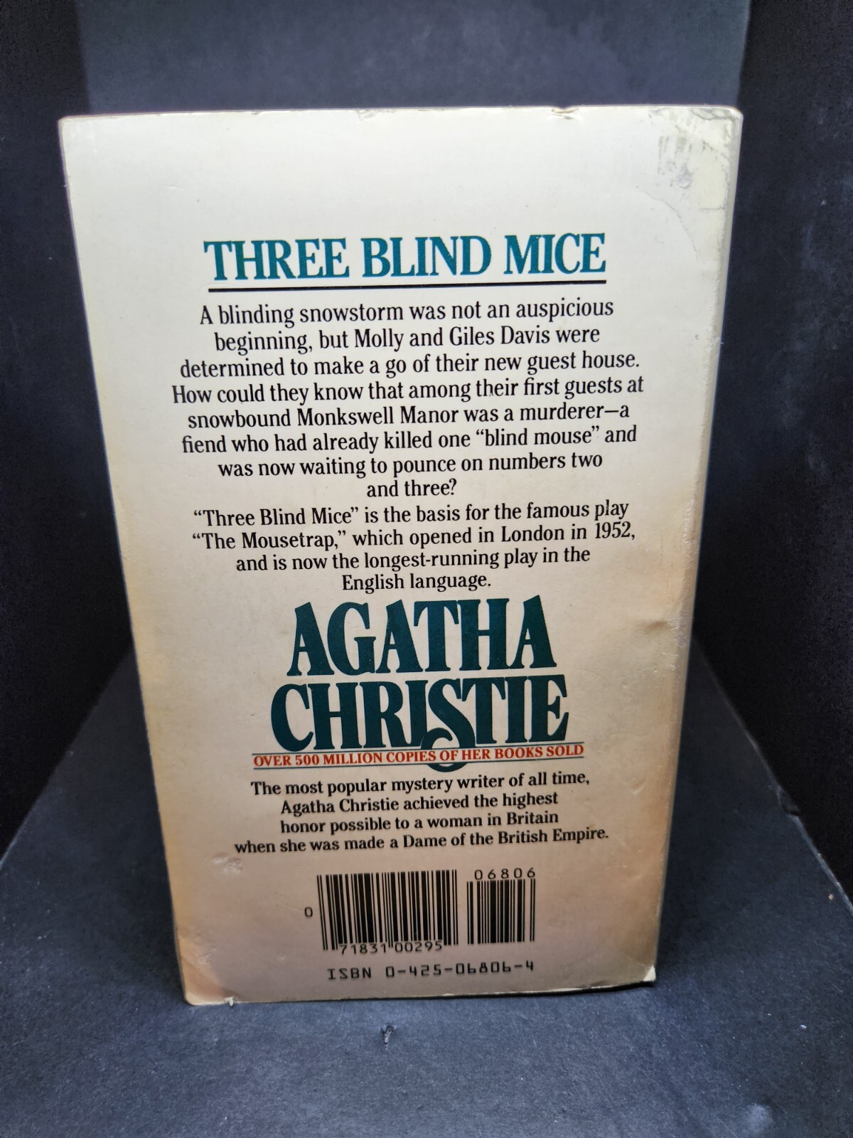 Three Blind Mice and Other Stories: AGATHA CHRISTIE. Berkley Book. 1985 ...