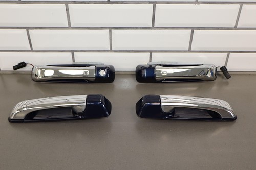13-18 Ram OEM Proximity Painted/Chrome Door Handle Set (4) True Blue ...