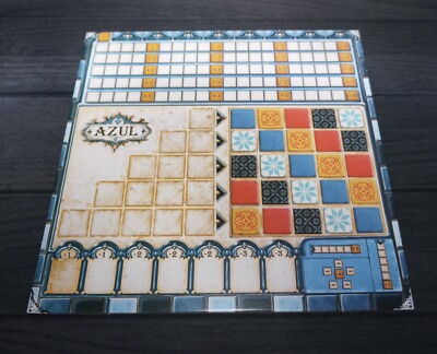 Azul | Single Player Board Mat | Official Replacement/Extra Game Piece ...
